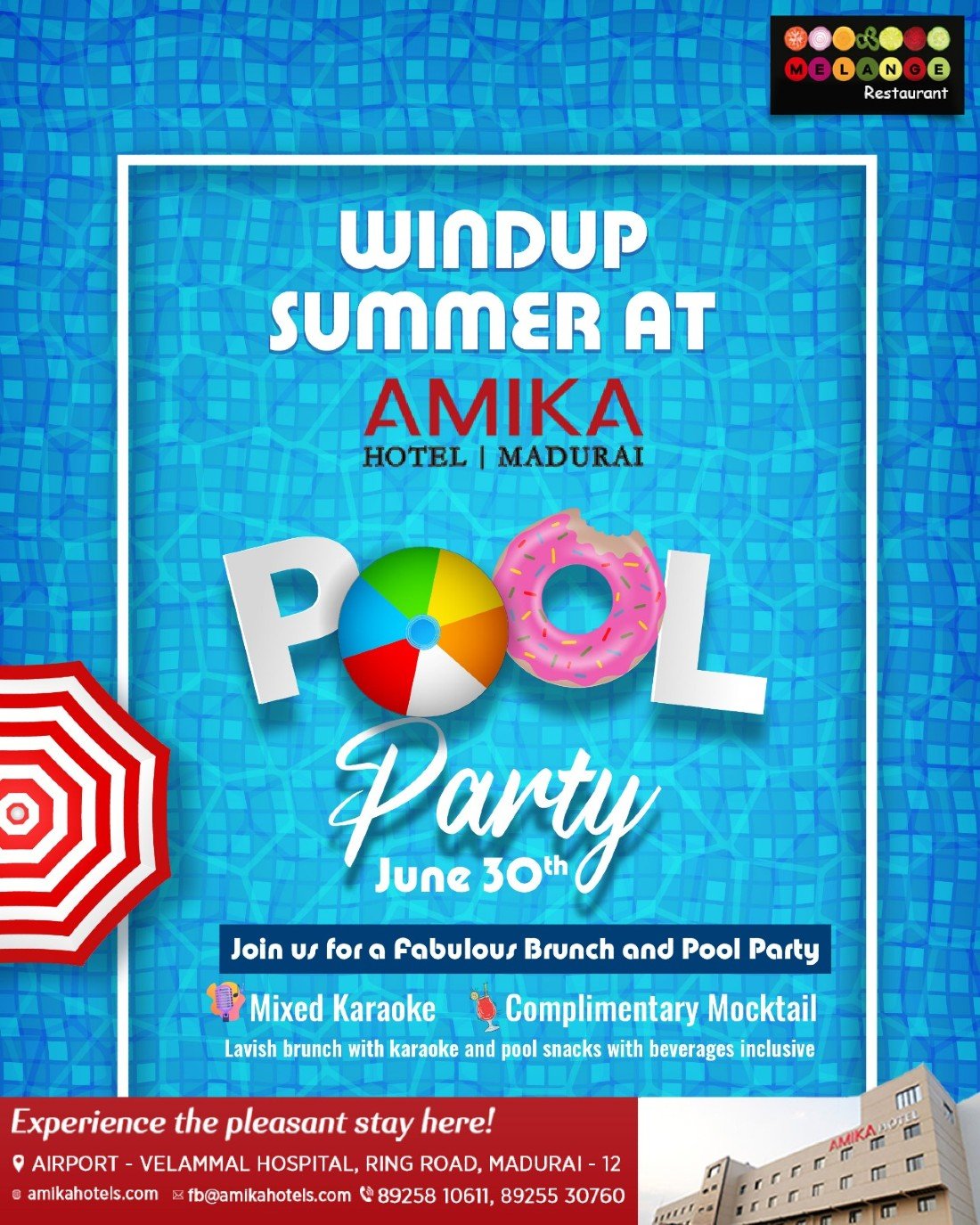 WIND UP SUMMER @ AMIKA , Amika Hotel, Madurai - Near Airport, 30 June 2024 | AllEvents.in