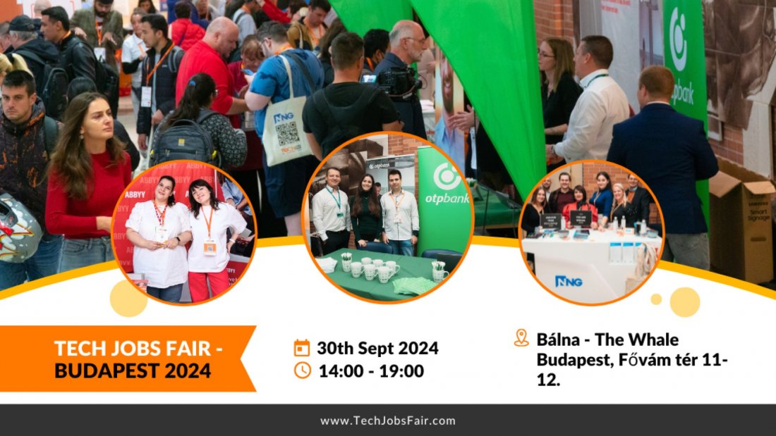 Tech Jobs Fair - Budapest 2024, Bálna - The Whale Budapest, 30 ...