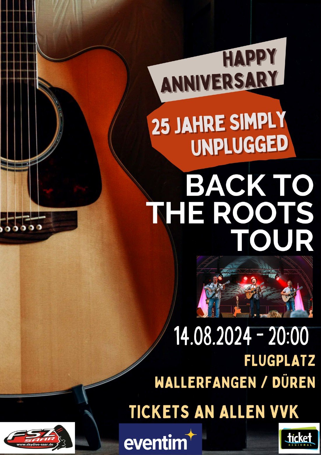 25 Jahre Simply Unplugged - Back To The Roots Tour, Flugplatz ...