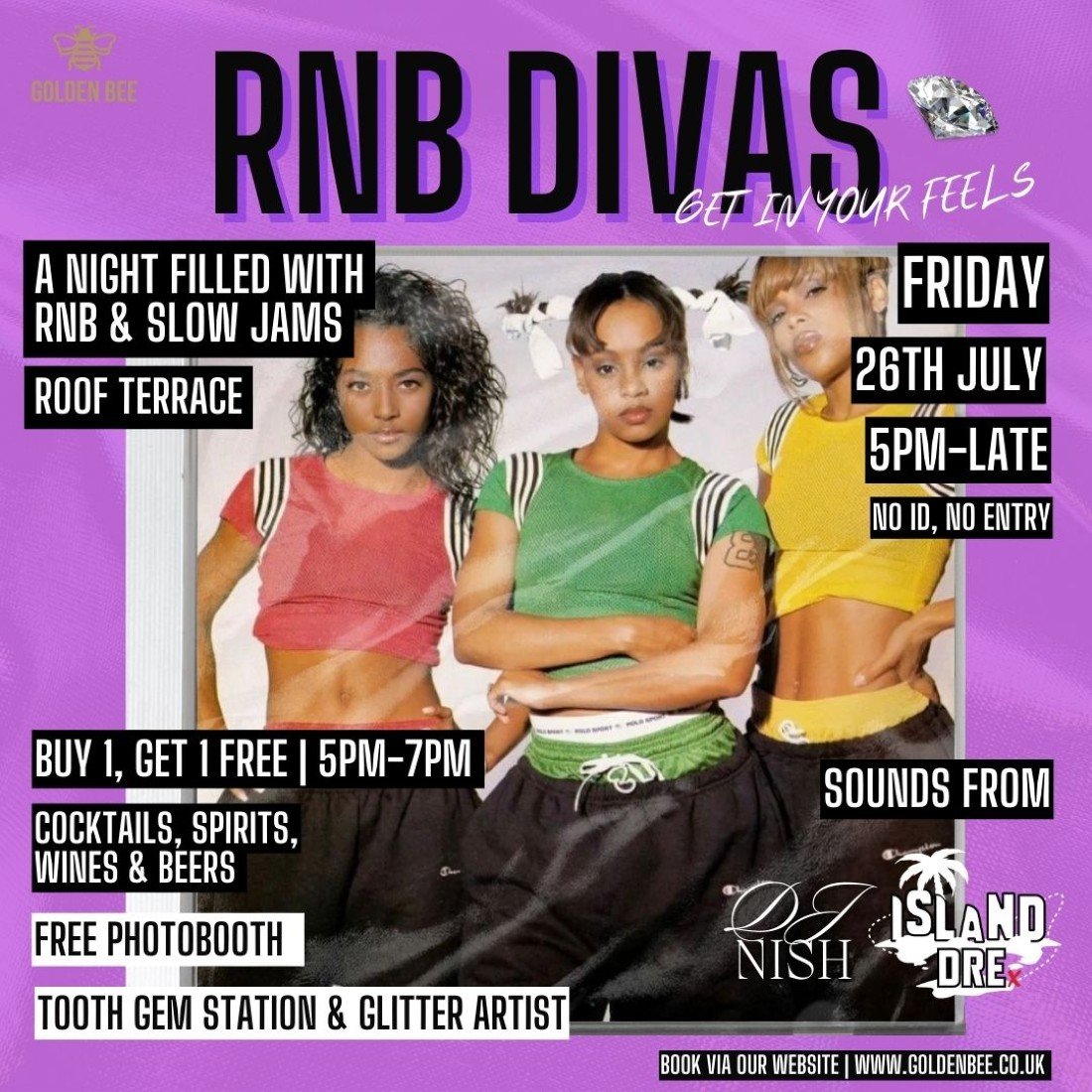 RnB Divas: Part 2, Golden Bee, London, 26 July to 27 July | AllEvents
