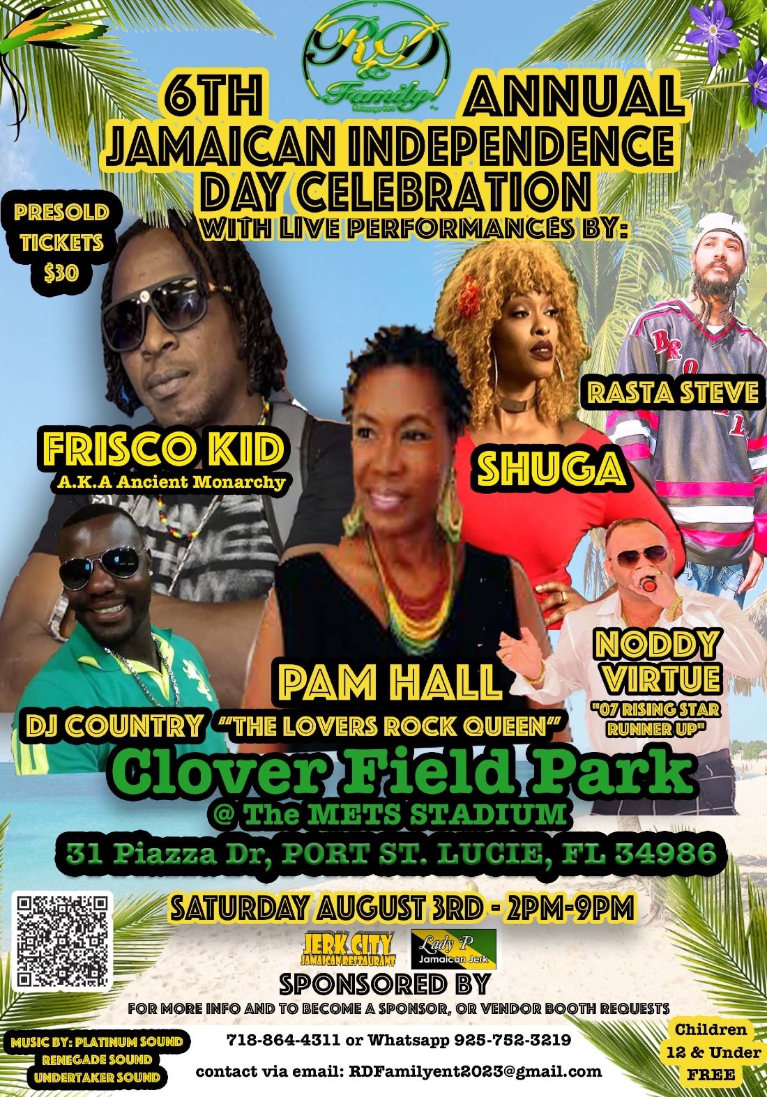 R&D Family Ent present Jamaica Independence Day Celebration , Clover Field Park @ Mets Stadium ...