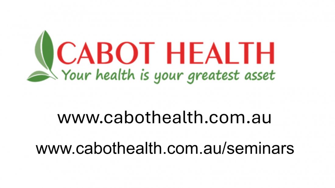 Dr Sandra Cabot Health Seminar 2024, Sept 21, Victoria. Uni Hill Centre ...
