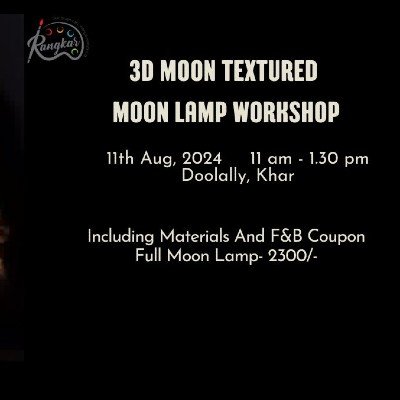 3D Textured Moon Lamp Tickets, Doolally Taproom - Khar, Mumbai, 11 ...
