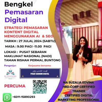 STRATEGI PEMASARAN KONTENT DIGITAL MENGGUNAKAN AI & SEO Tickets, PUSAT ...