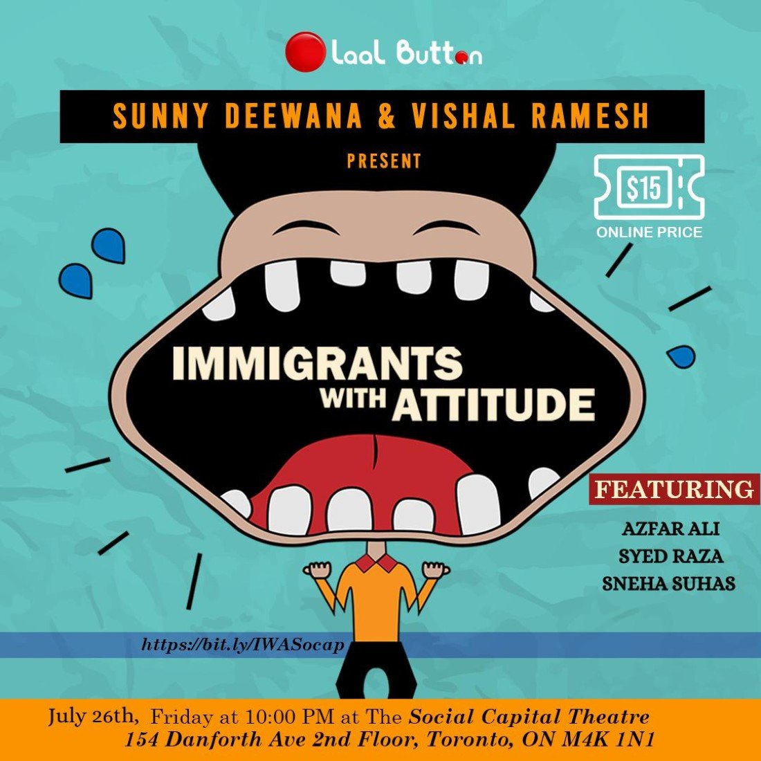 IMMIGRANTS WITH ATTITUDE, SoCap Comedy (The Social Capital), Toronto ...