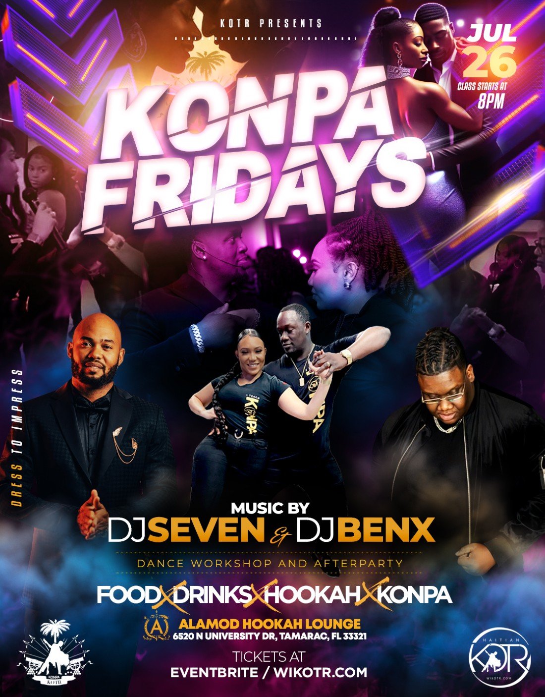 Konpa Fridays in Broward - Dance Workshop & Party, Alamod Hookah ...