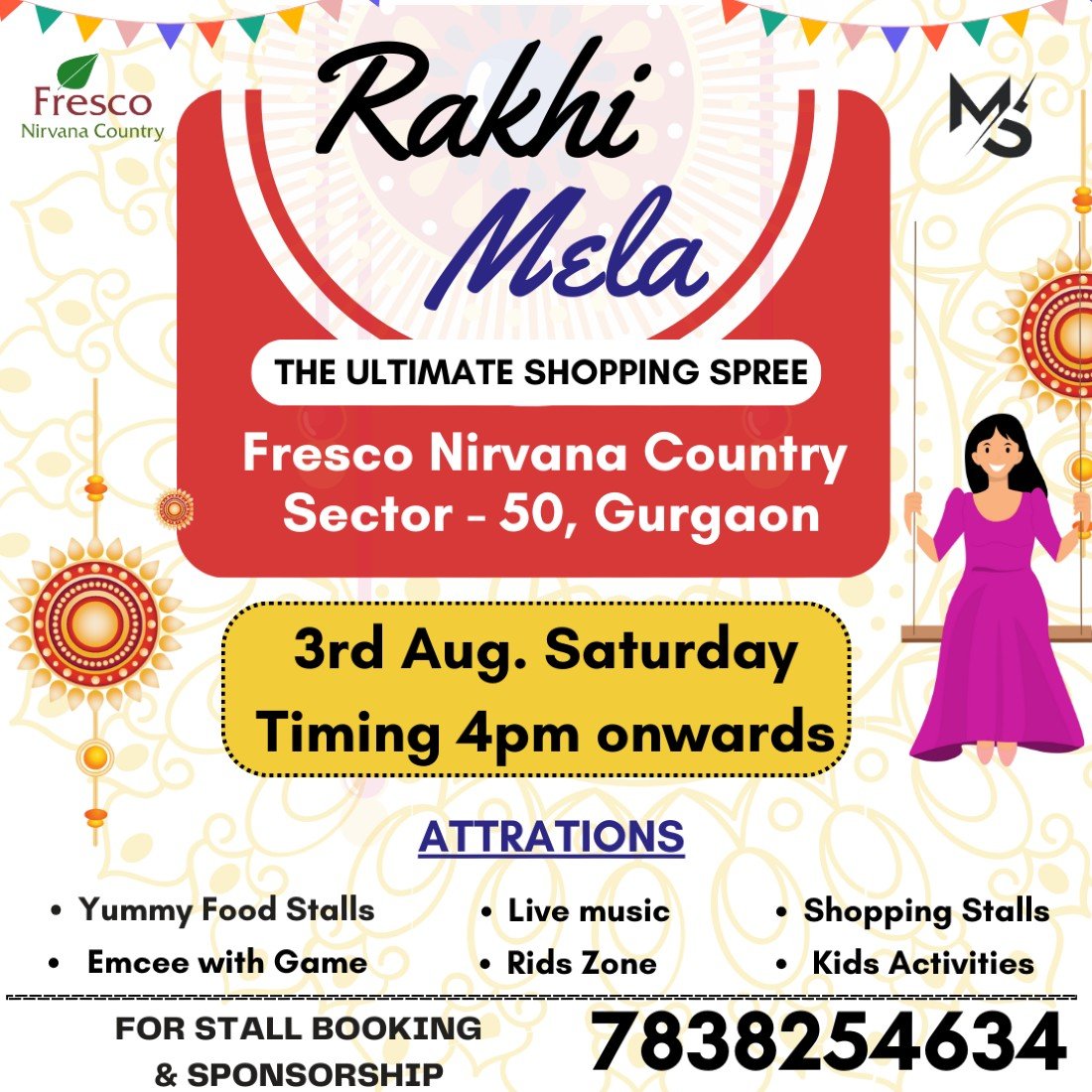 Rakhi mela in gurgaon, Fresco Apartment, Gurgaon, 3 August 2024 | AllEvents