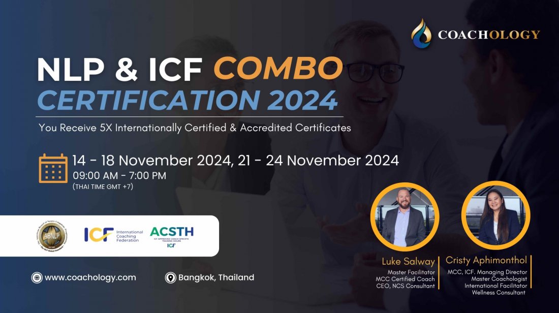 NLP & ICF COMBO PACKAGE 2024 - Coachology, Valia Hotel Bangkok ...
