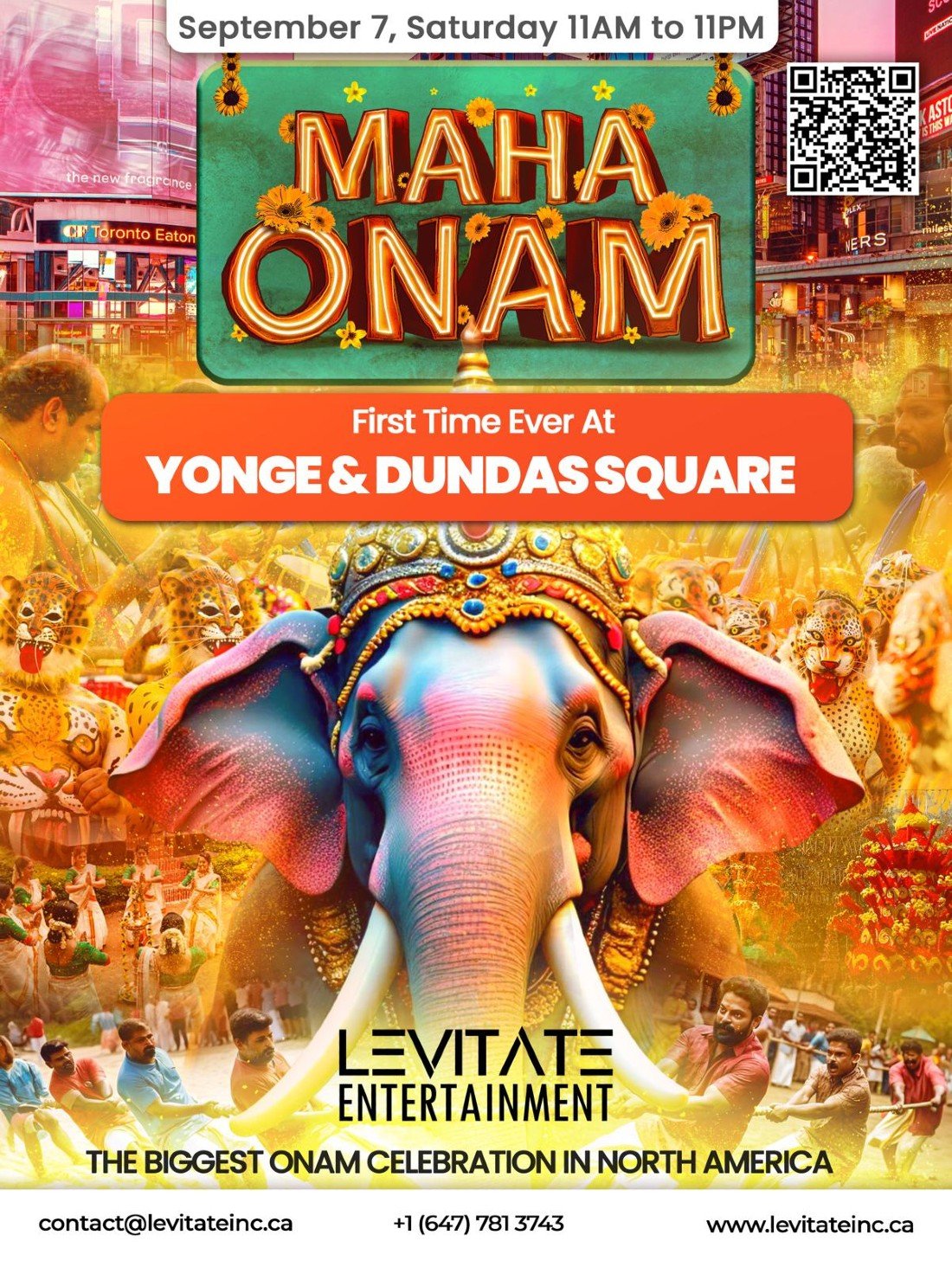 Maha Onam - Experience the culture of Kerala, Yonge-Dundas Square ...