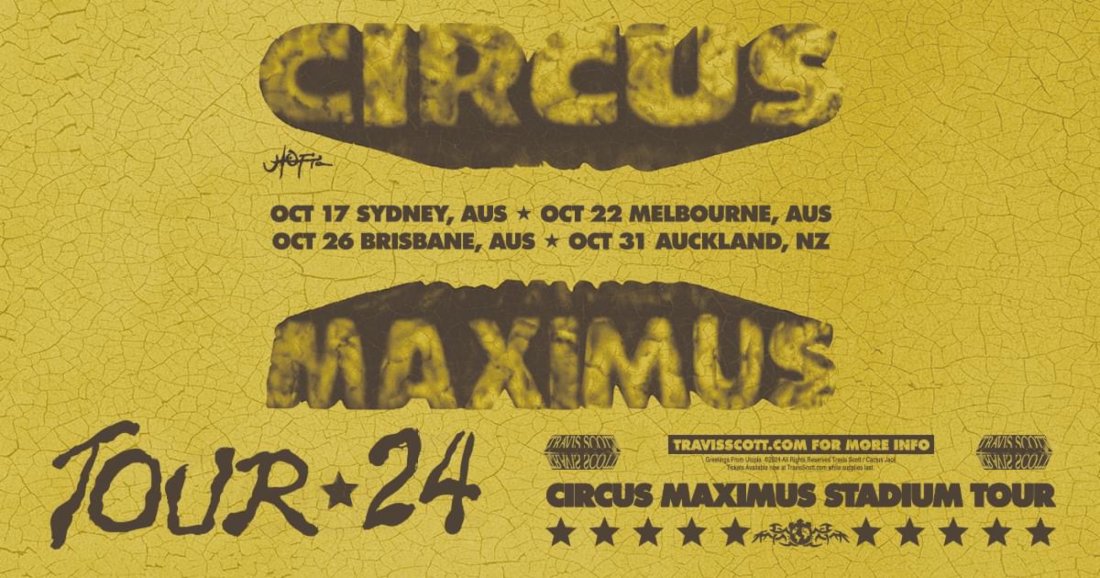 Travis Scott: Circus Maximus Tour, Suncorp Stadium, Brisbane, 26 ...