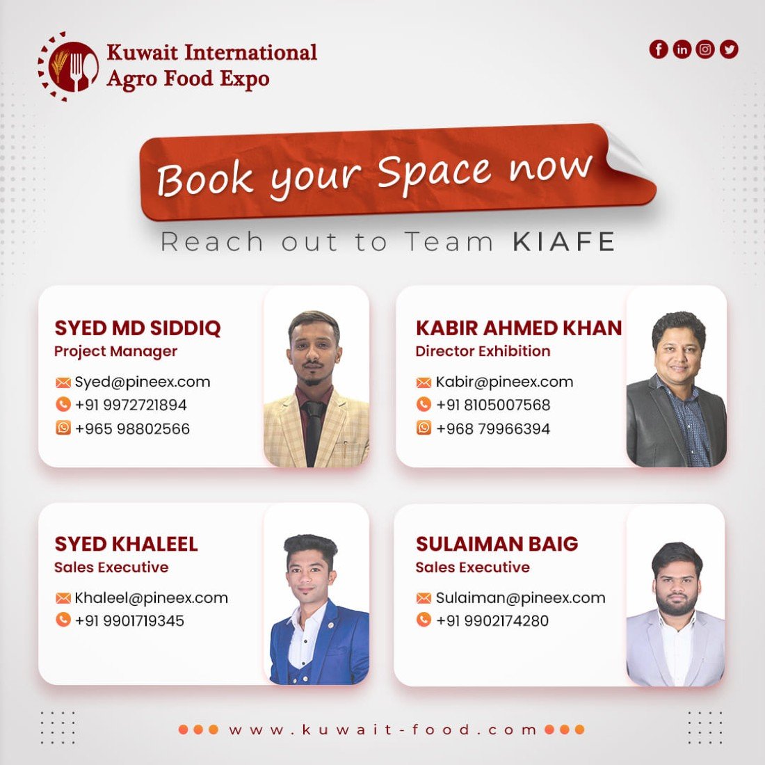 Kuwait International Agro Food Expo , Kuwait International Fair Ground ...