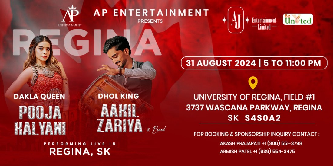 OUTDOOR NAVRATRI WITH DAKLA QUEEN POOJA KLAYANI , U of R Field #1 ...
