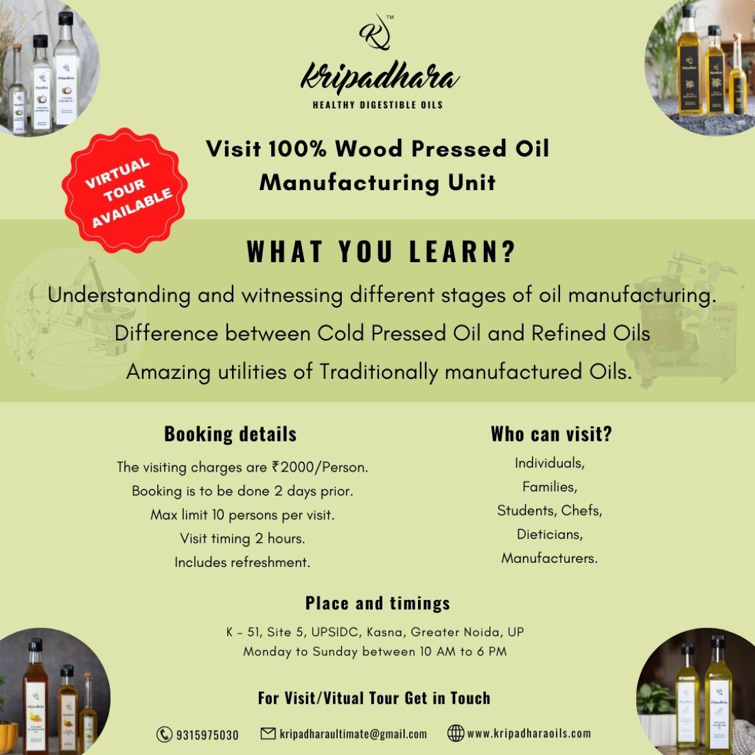 Visit to Cold Pressed Oil Manufacturing Unit (Authentic and Traditional ...