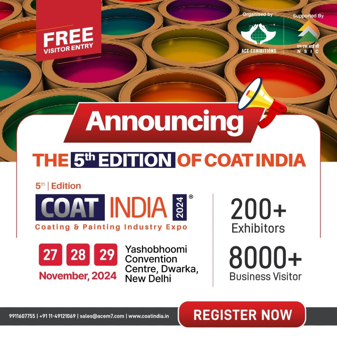 Coat India (Coating and Painting Industrial Expo), Hall No-2c ...