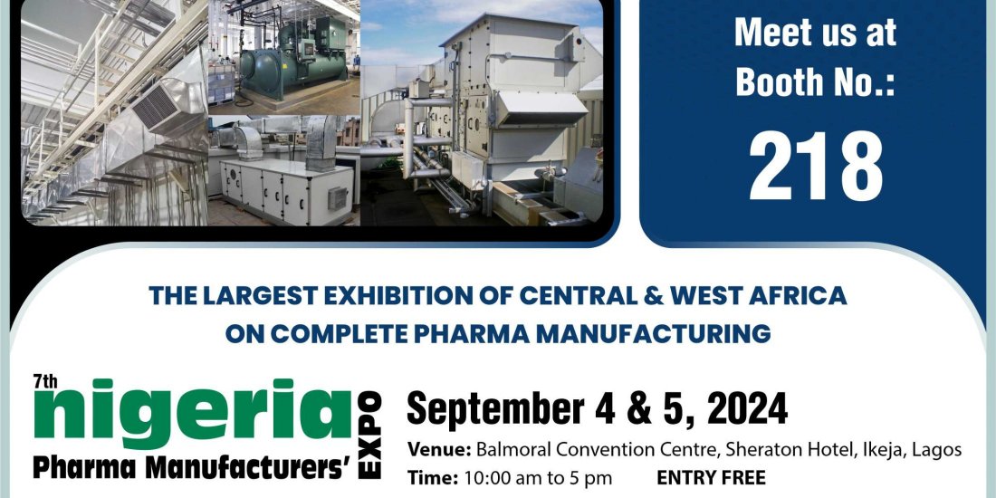 Nigerian Pharma Manufacturers Expo: Visit Saisha Engineering at Booth 218, Balmoral Convention ...