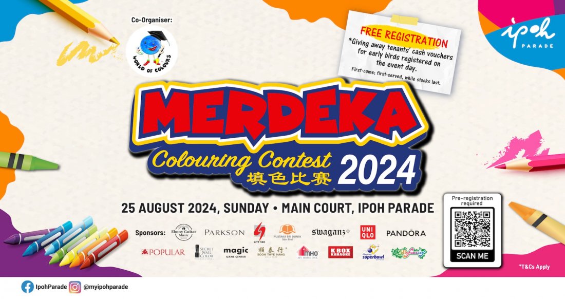 Ipoh Parade Merdeka Celebration 2024, Ipoh Parade, 19 August to 1 ...