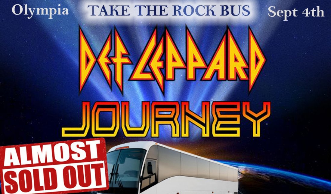 THE ROCK BUS - TO THE BIG CONCERT, Hawks Prairie Park N Ride, Hogum Bay ...