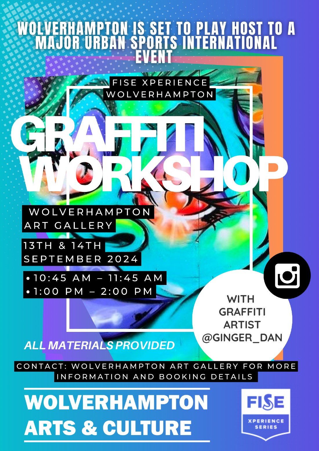 Graffiti Workshop with Street Artist Ginger Dan, Wolverhampton Art ...