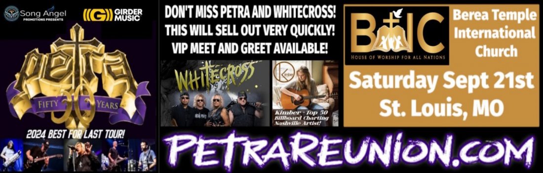 Petra 2024 Reunion Tour - St. Louis, Berea Temple International Church, St. Louis, 21 September ...