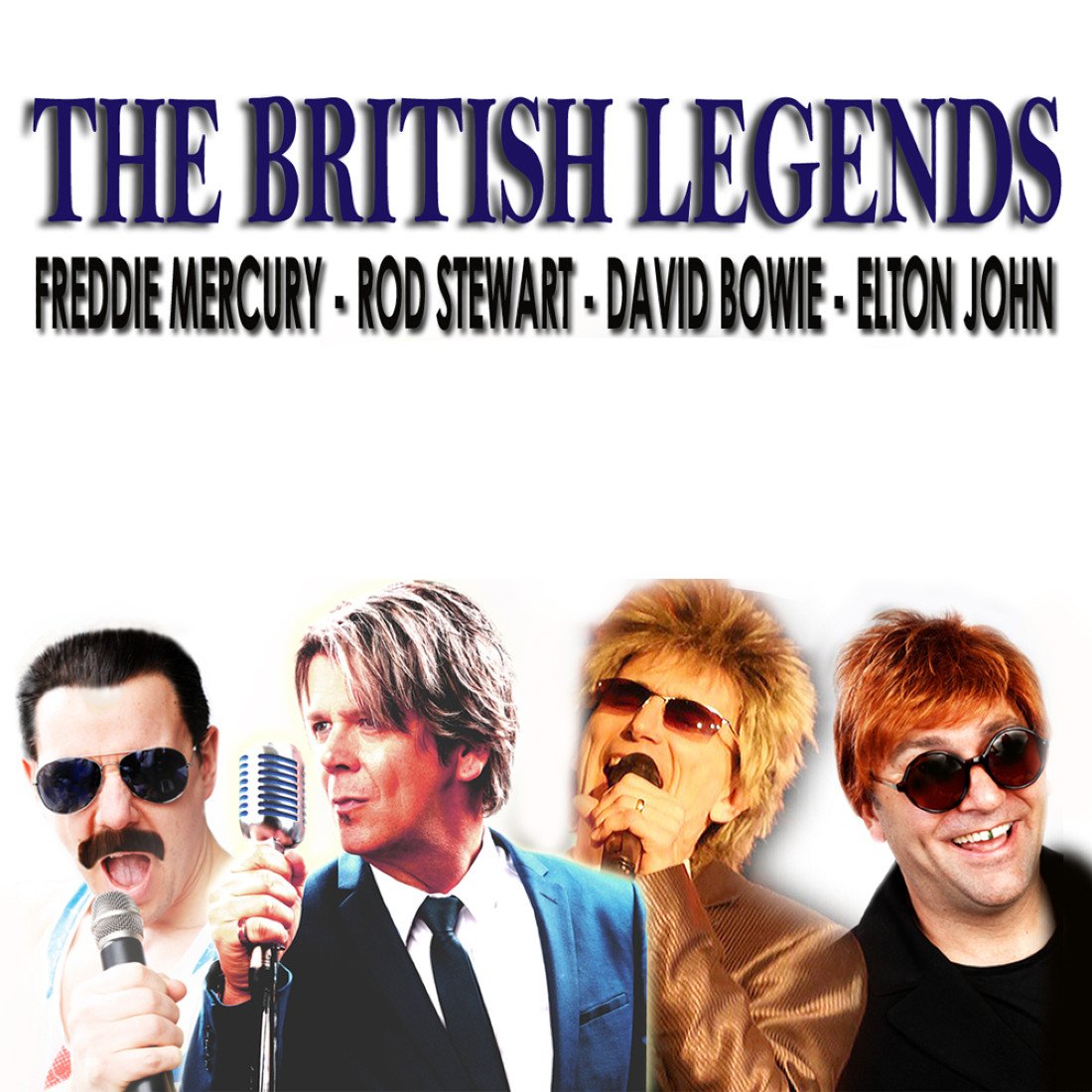 The British Legends - David Bowie, Mick Jagger, Elton John, Rod Stewart ...