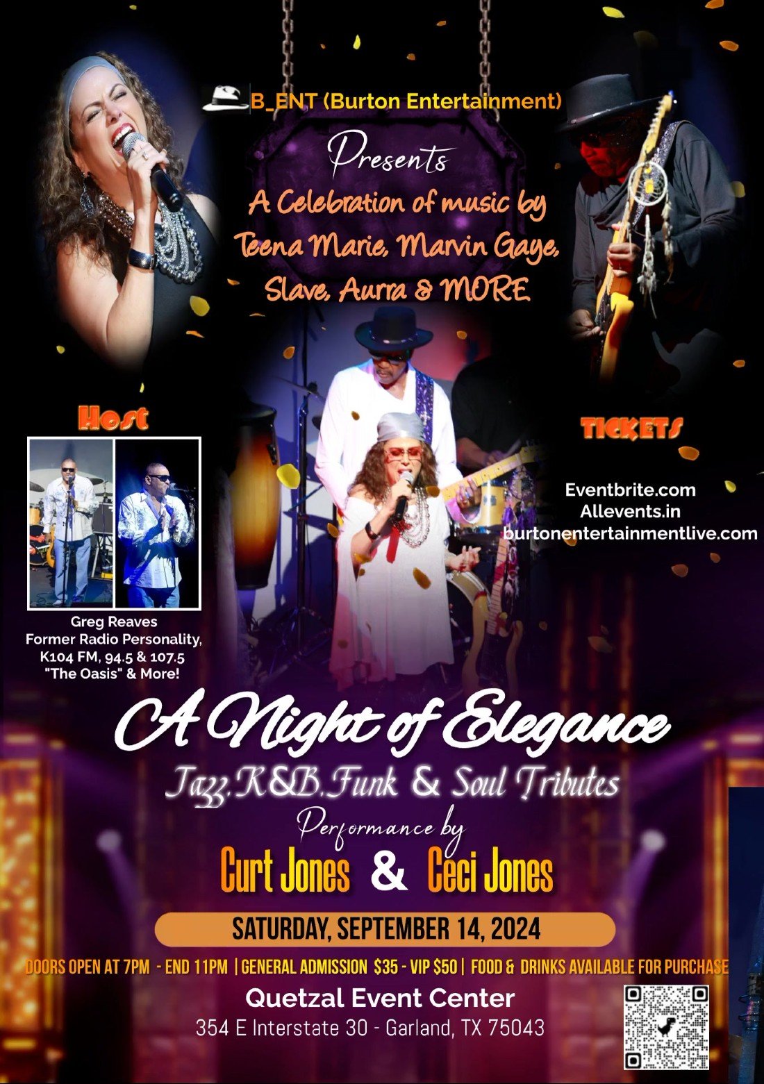 A Night of Elegance, Jazz, R&B And More , Quetzal Event Center, Garland, 14 September 2024 ...