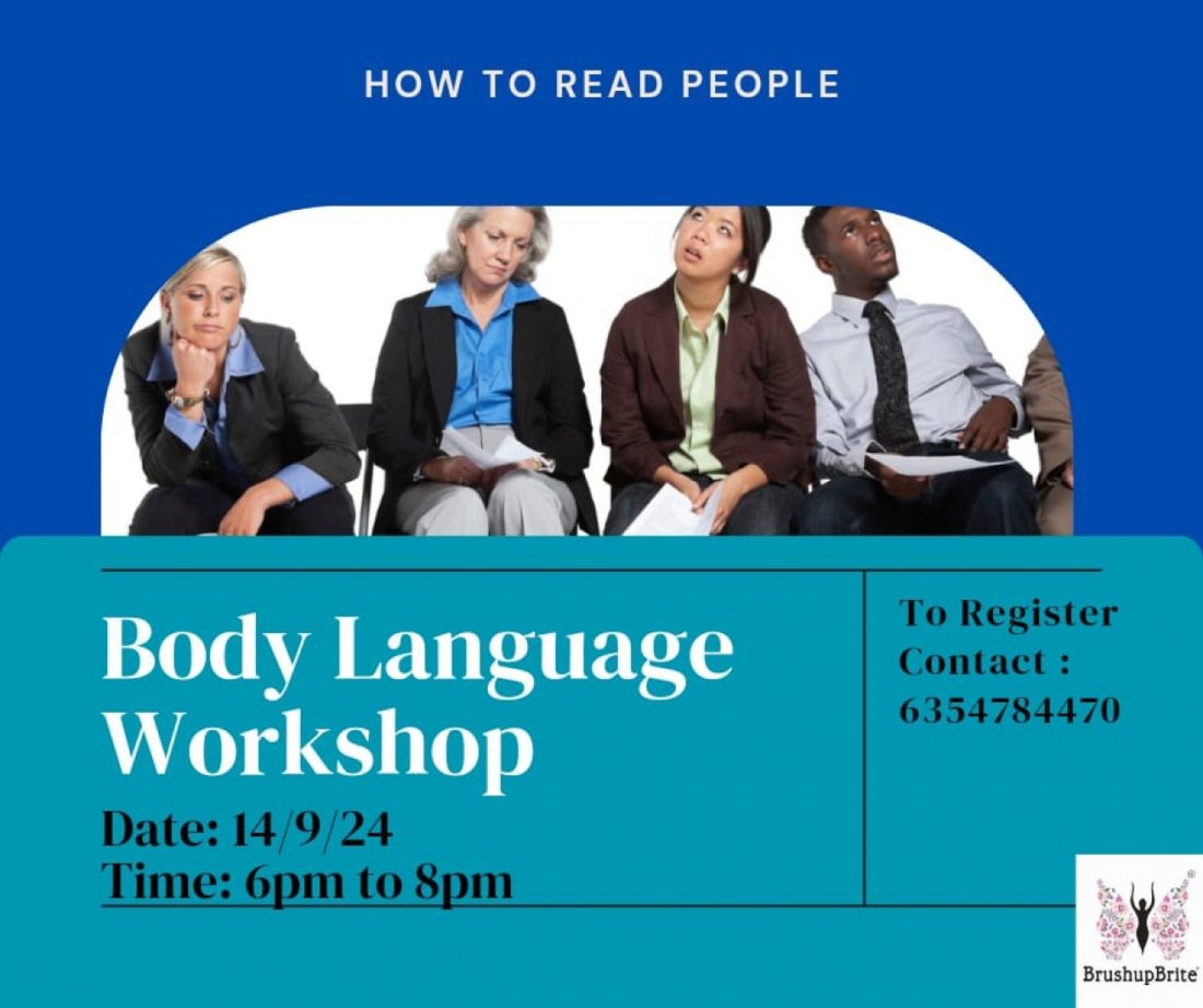 Body Language Workshop, Brushupbrite, Vadodara, 14 September 2024 ...