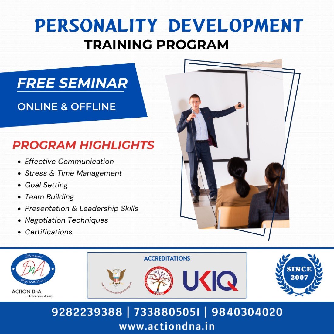 Personality Development Training in Avadi & Ambattur, Action DnA ...