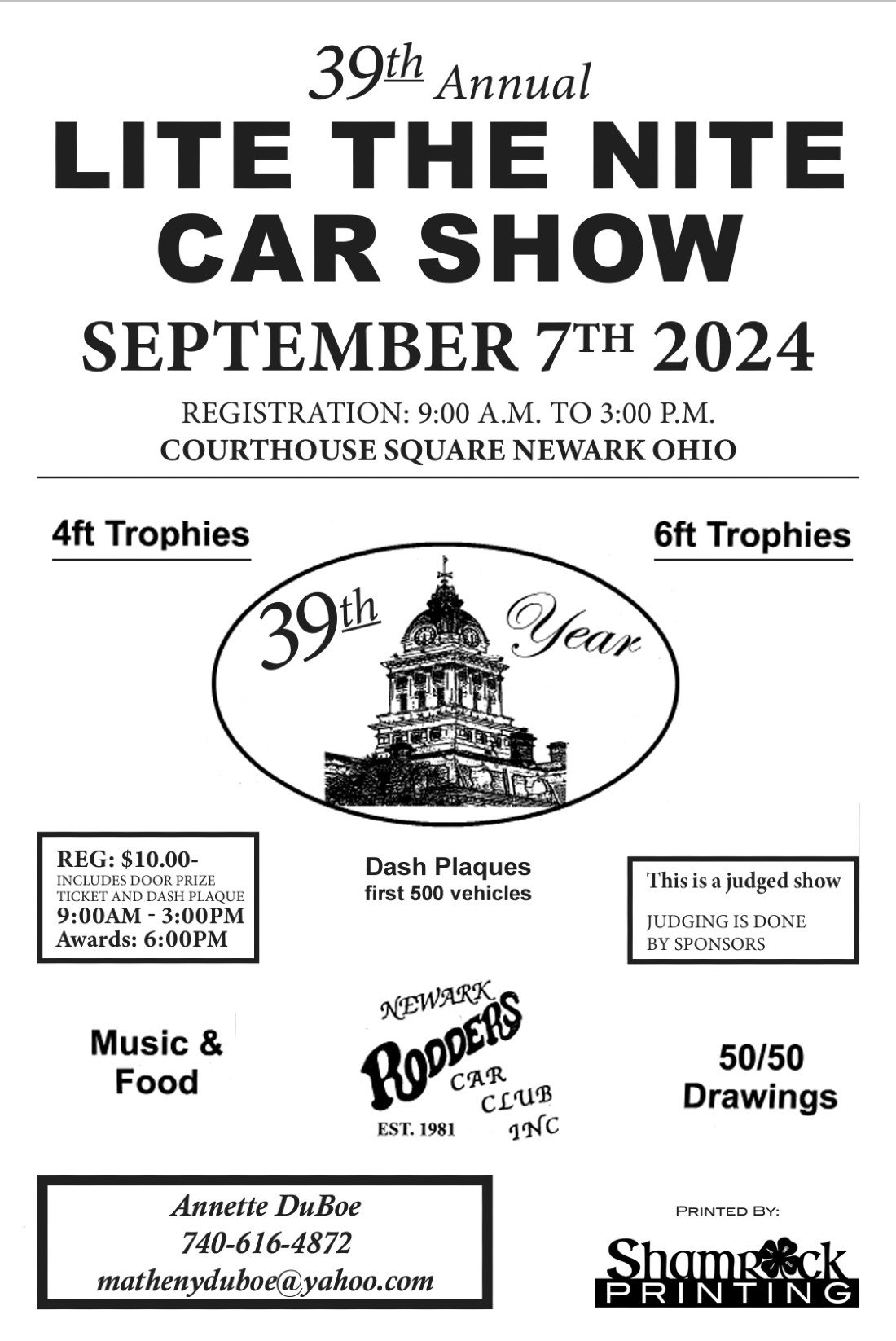 Lite the Nite Car Show, Licking County Court House, South 2nd Street, Newark, OH, USA, 7 ...