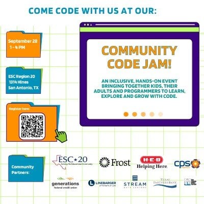 2024 Community Code Jam Tickets, Education Service Center, Region 20 ...