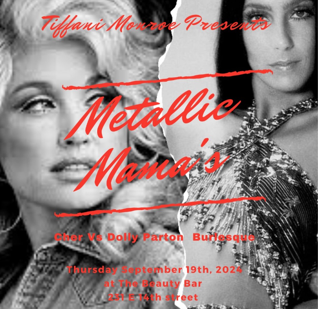 Metallic Mamas: Cher vs. Dolly Parton Burlesque Tickets, The beauty bar ...