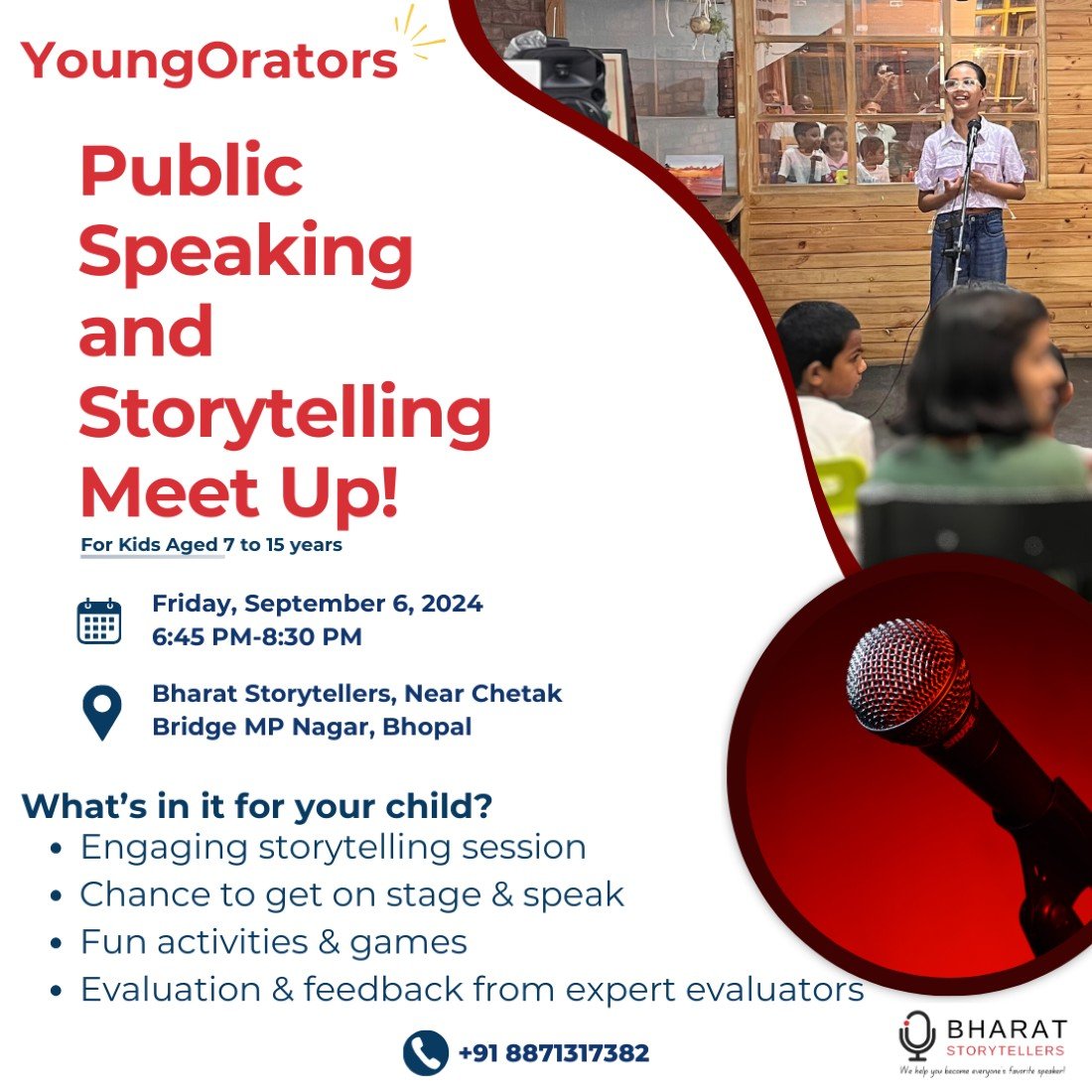YoungOrators - Public Speaking & Storytelling Meet Up for Kids aged 7-15 years., Bharat ...