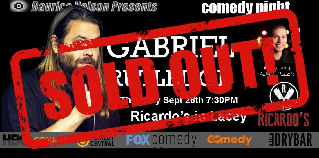 GABRIEL RUTLEDGE COMEDY RICARDOS LACEY, Ricardo's Kitchen + Bar, Lacey ...