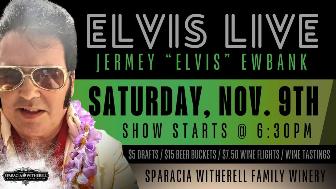 Jeremy Elvis Ewbank Elvis Tribute free show at The Sparacia Witherell ...