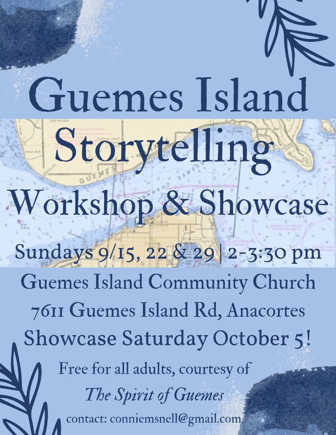 Guemes Island Storytelling Workshop & Showcase, Guemes Island Community ...