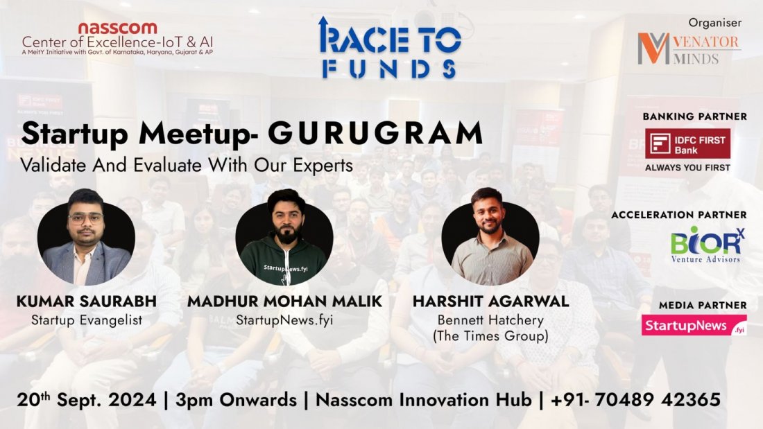 Startup Meetup | Gurugram | Sept 20, NASSCOM Innovation Hub, Gurgaon ...