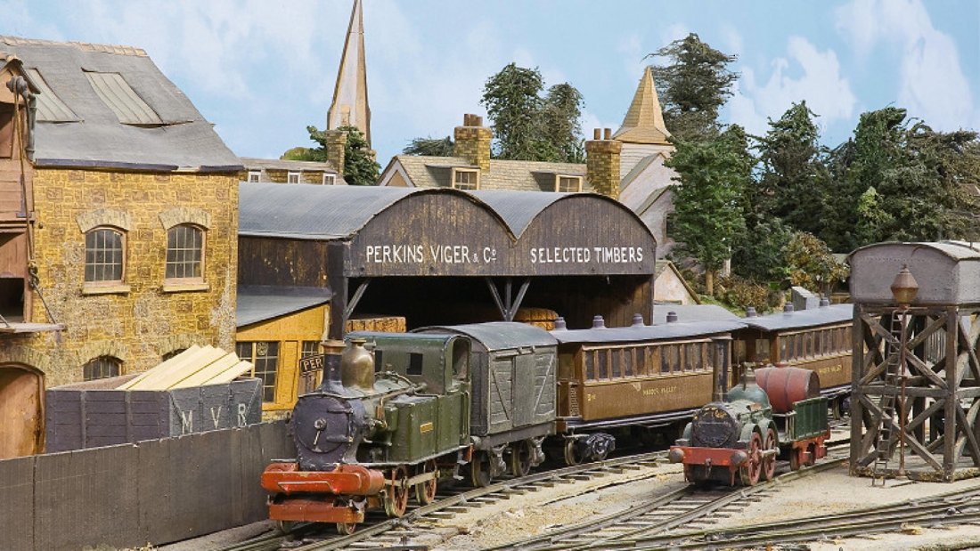 Madder Valley historical model railway running day, Pendon Museum ...