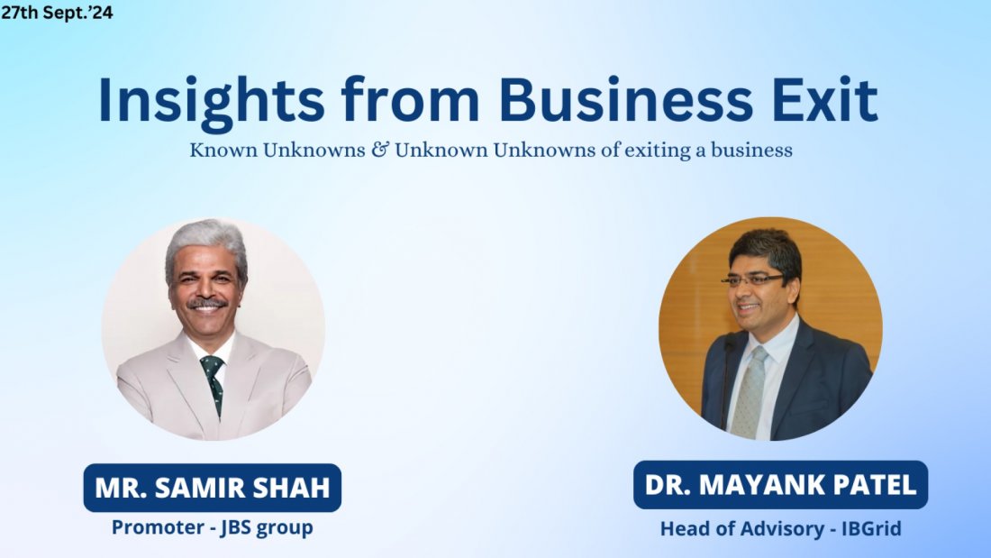 Insights from Business Exit - Known Unknowns & Unknown Unknowns ...