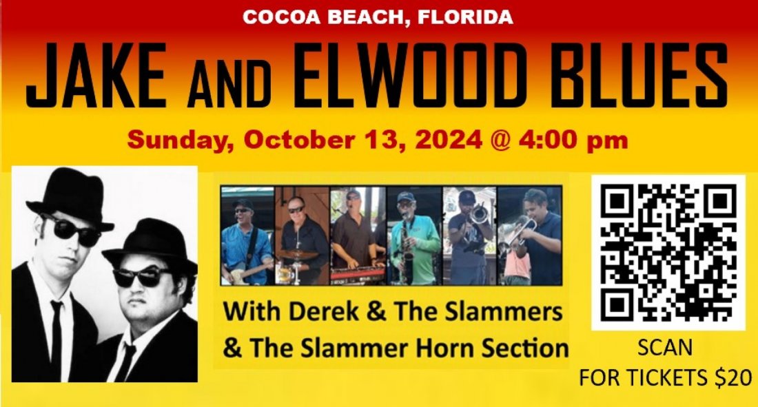 Jake and Elwood Blues (Blues Brothers) with Derek & the Slammers ...