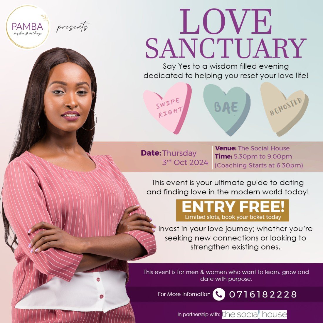 PAMBA Presents: Love Sanctuary , The Social House Nairobi, 3 October ...