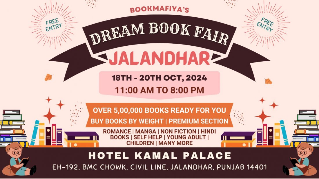 BookMafiyas Dream Book Fair - JALANDHAR | 18th - 20th Oct, 2024, Hotel ...