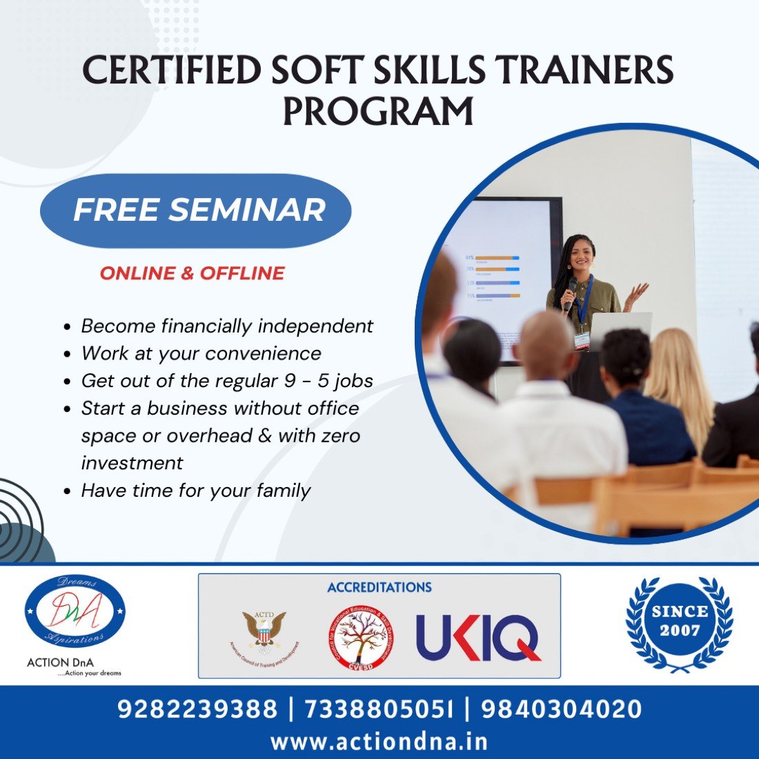 Certified Soft Skills Trainers Course in Perungalathur & Vandalur, Action DnA Tambaram ...