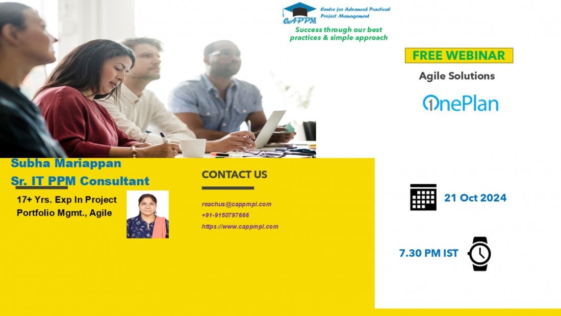 Agile Solutions - OnePlan Tickets, October 21 2024 | AllEvents.in