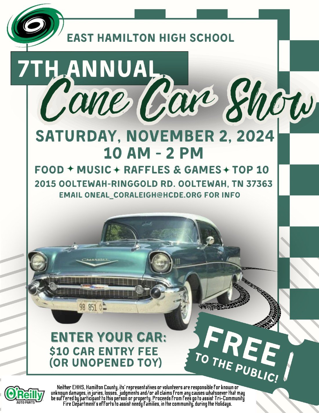 7th Annual Cane Car Show, East Hamilton High School, Graysville, 2 ...