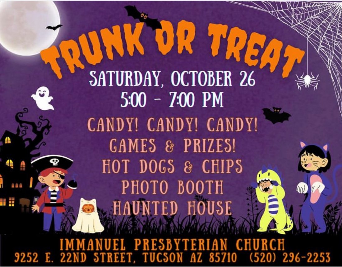 Trunk or Treat, Immanuel Presbyterian Church, Tucson, 26 October 2024 ...