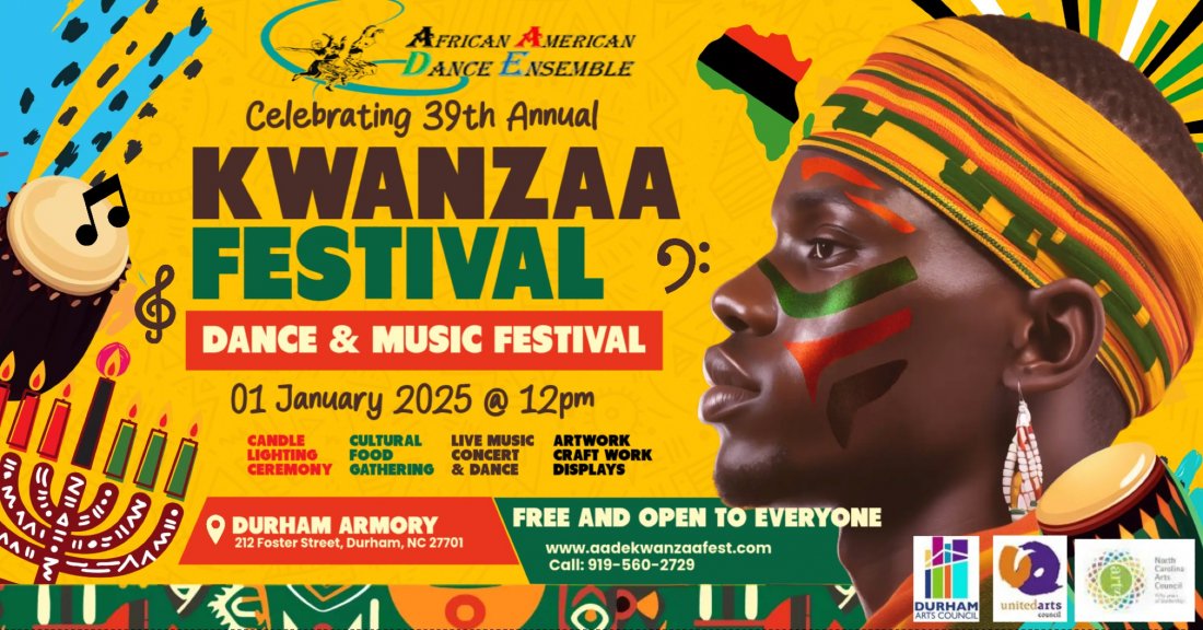 African American Dance Ensembles 39th Kwanzaa Fest, Durham Armory, 1 January 2025 | AllEvents