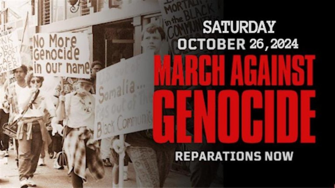 March Against Genocide: "Reparations Now! No more Genocide in Our Name ...