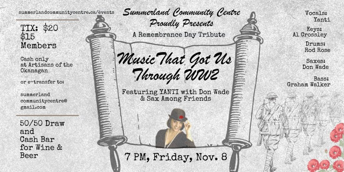 In Remembrance: Music That Got Us Through WW2, Summerland Community ...