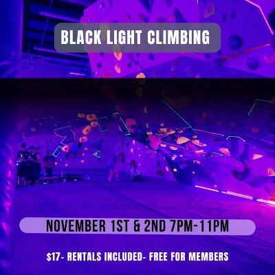 Black Light Climbing at Approach, Approach Climbing Gym, South 72nd ...