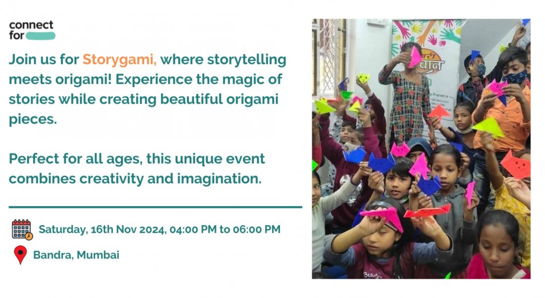 Storygami - Story Telling with Origami of characters, Bandra Mumbai ...