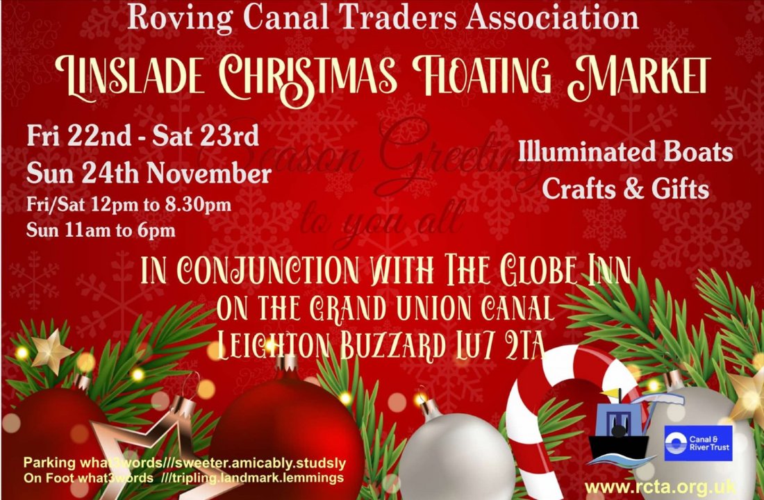 RCTA Christmas Floating Market Linslade the 22nd to 24th November 2024 ...